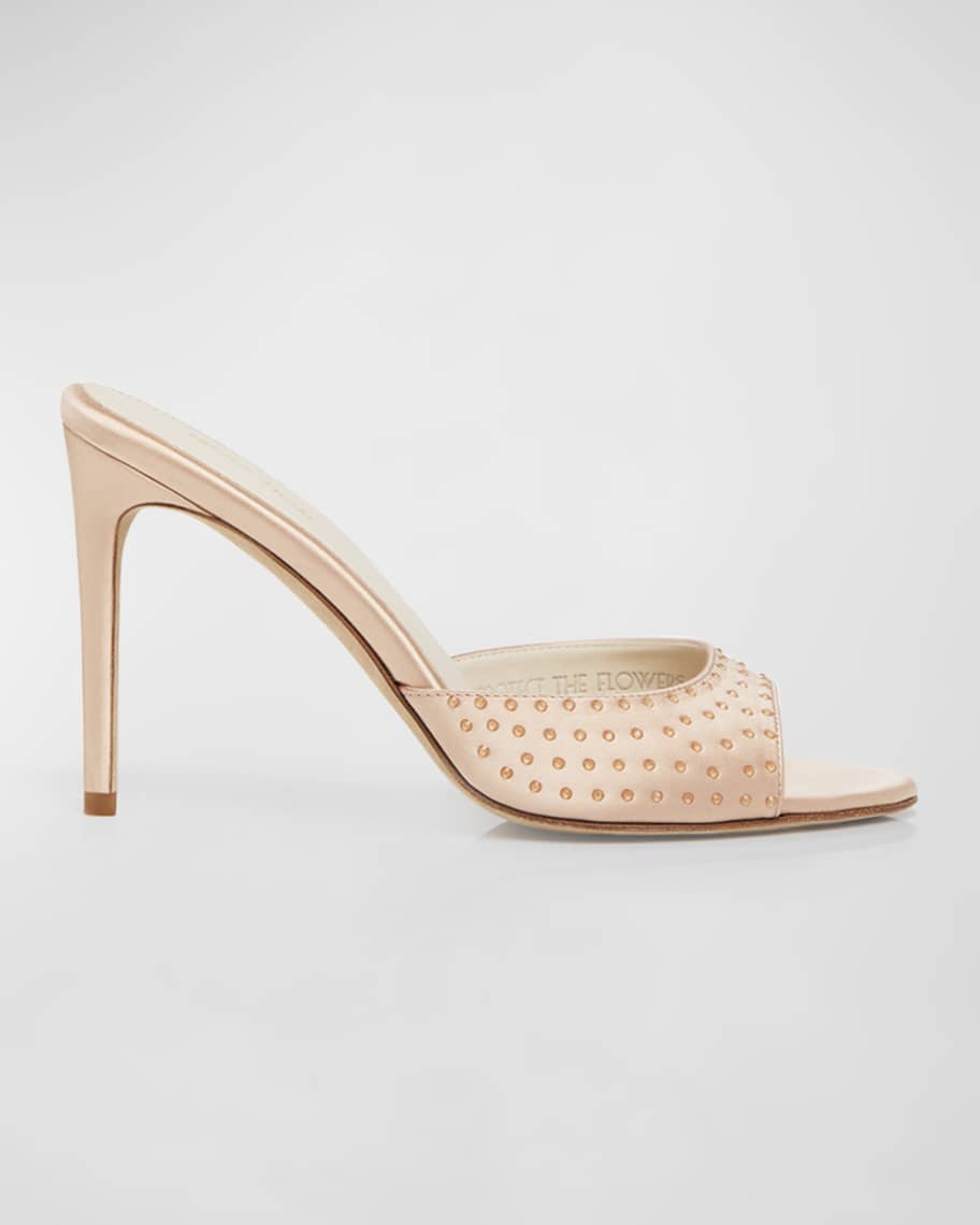 Prota Fiori Tulipana Scintelle Biologic Silk Mules | Neiman Marcus