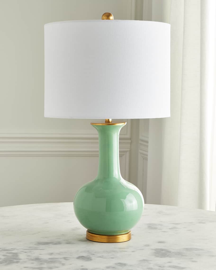 Old World Design Sylvie Green Ceramic Table Lamp | Neiman Marcus