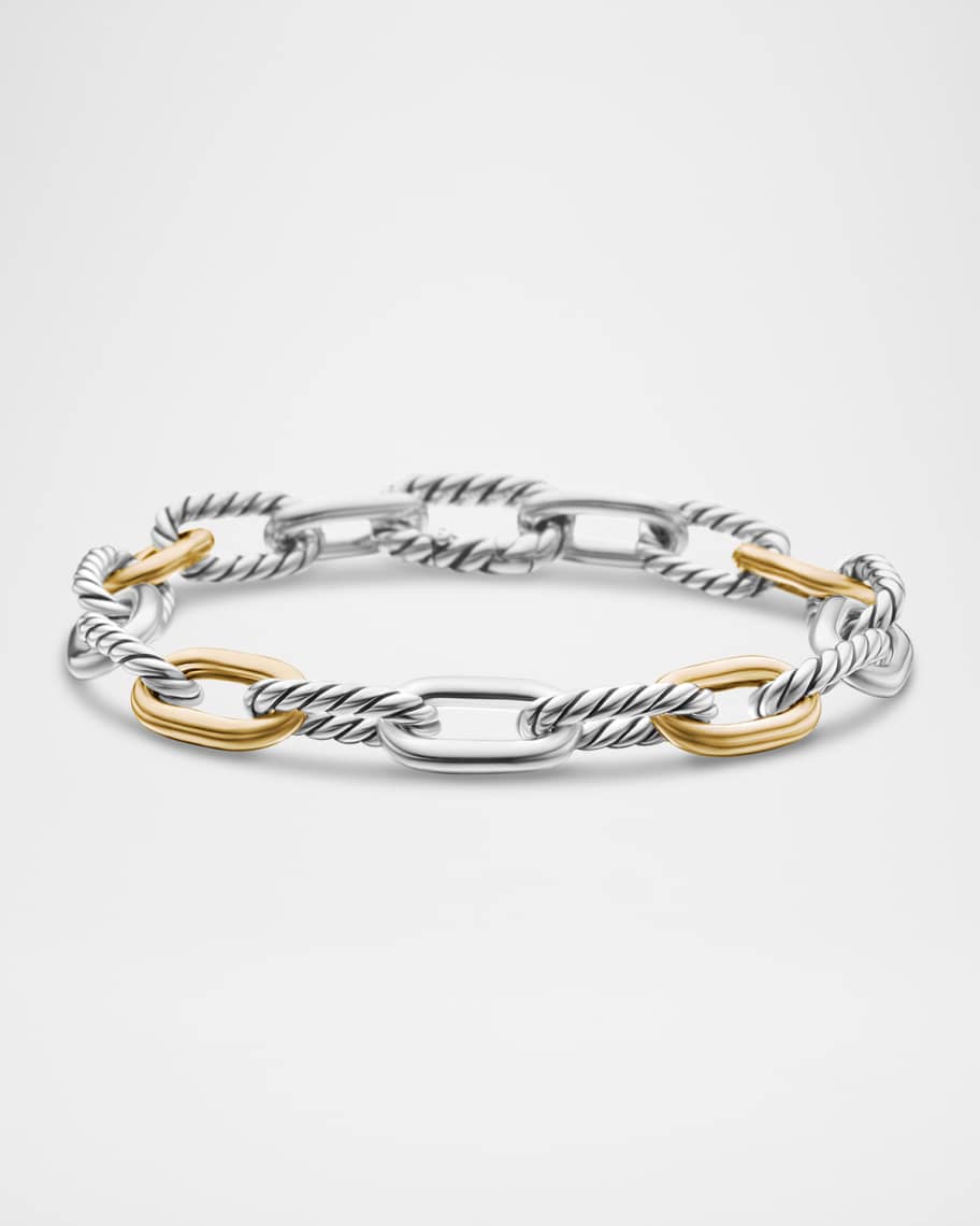 David Yurman DY Madison Chain Bracelet in Silver with 18K Gold, 8.5mm ...
