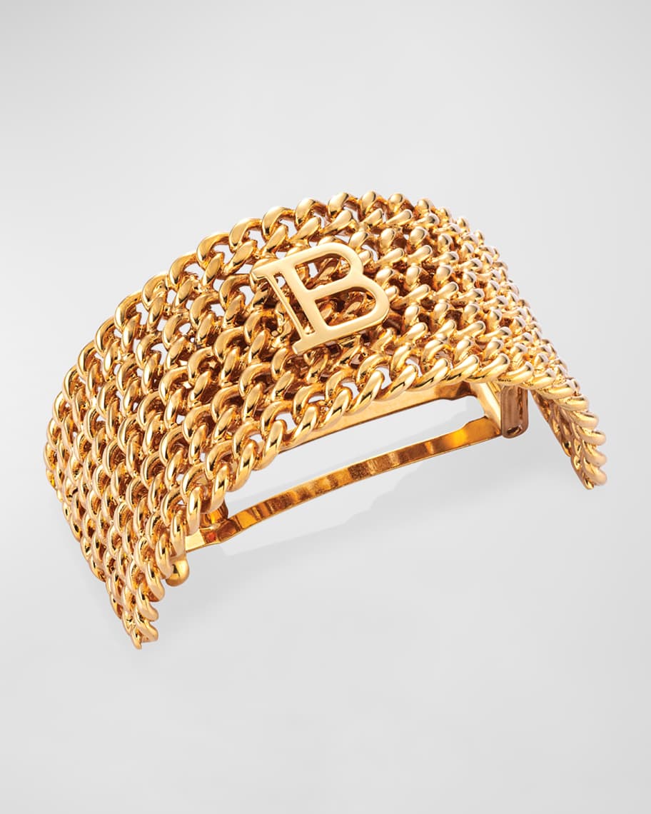 Balmain Hair Limited Edition Large Chain Hair Clip | Neiman Marcus