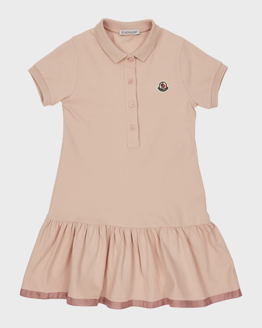 Moncler Girl's Logo Patch Polo Dress, Size 8-14 | Neiman Marcus