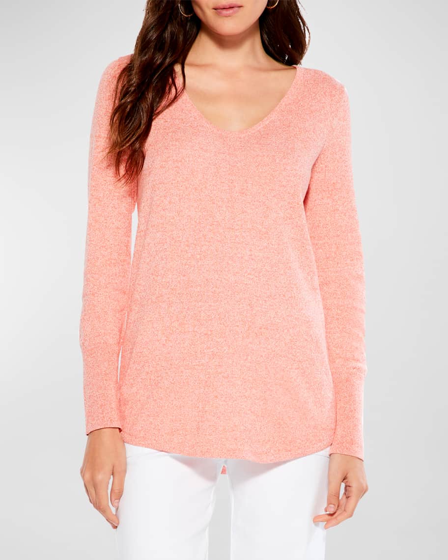 NIC+ZOE Vital-Knit V-Neck Sweater | Neiman Marcus