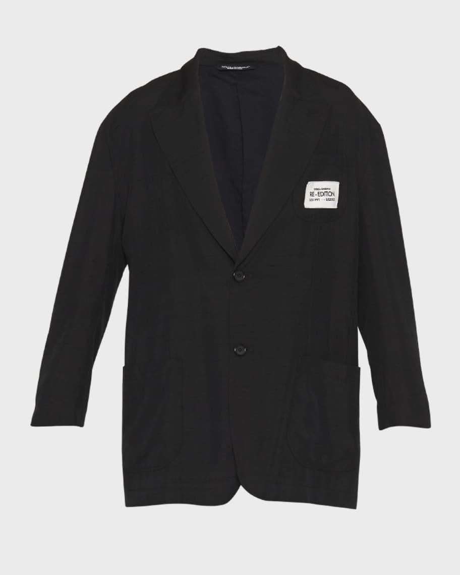 Dolce&Gabbana Men's Oversized Patch-Pocket Utility Jacket | Neiman Marcus