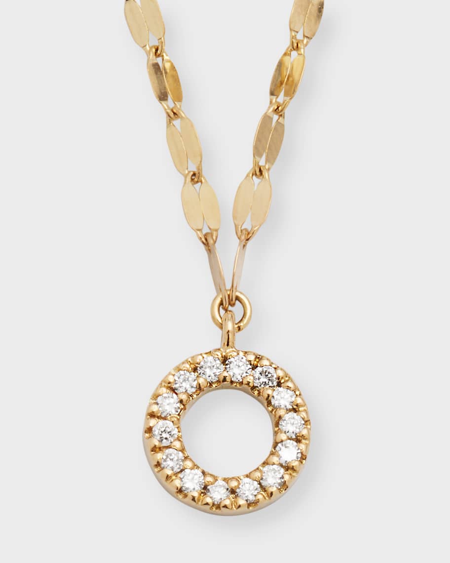 LANA Flawless 14K Gold Open Circle Pendant Necklace | Neiman Marcus