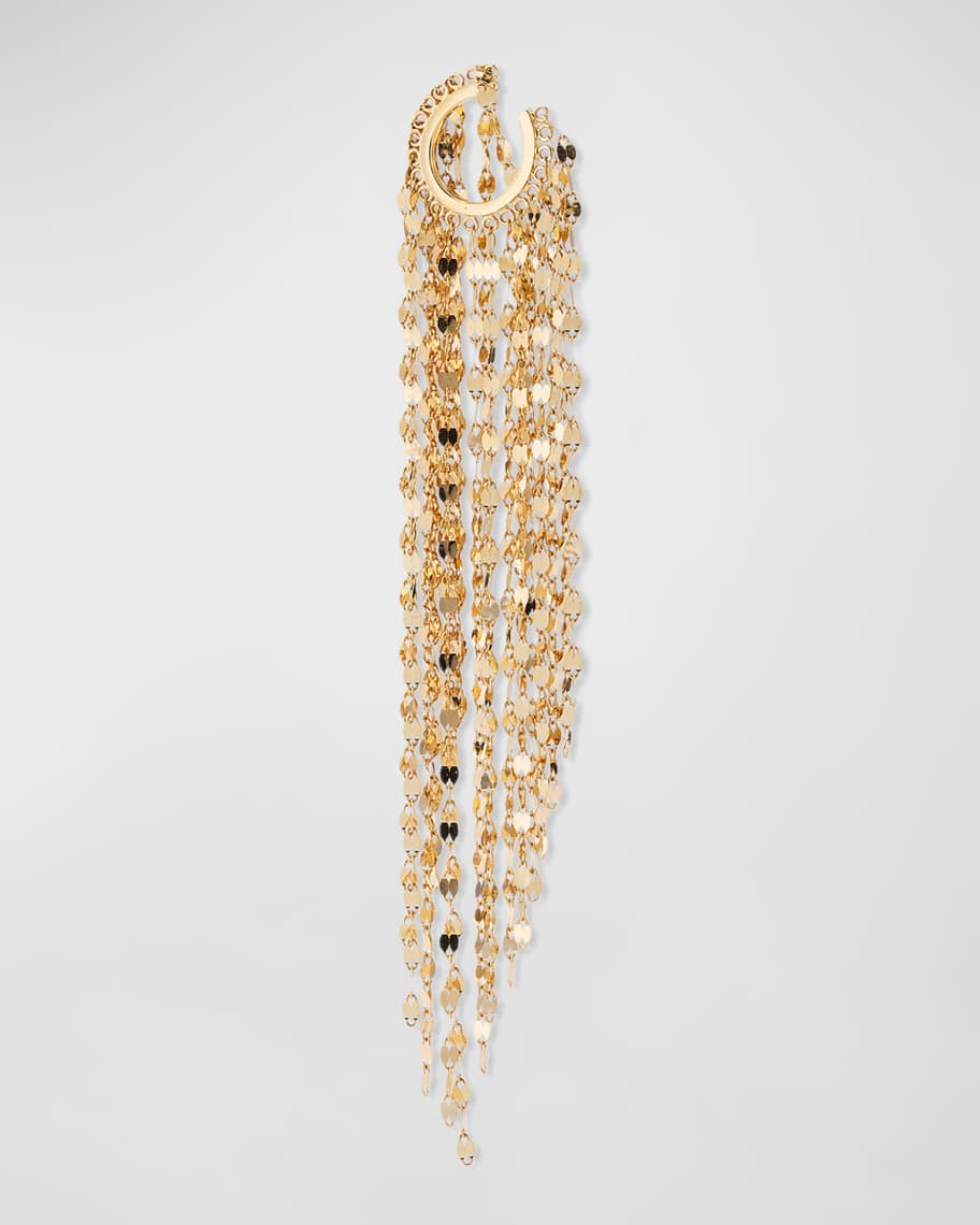 LANA Blake Half-Pair 14k Gold Fringe Ear Cuff, Single | Neiman Marcus
