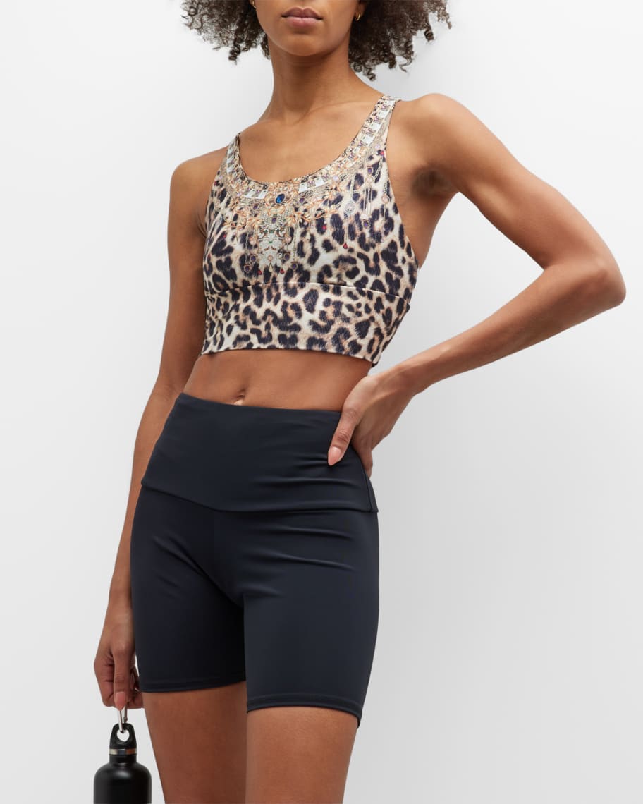 Camilla Nomadic Nymph Racerback Sports Bra | Neiman Marcus