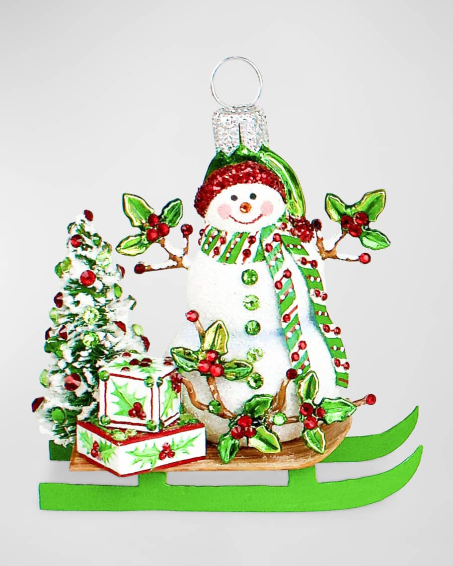 Patricia Breen Zakopane Snowman Christmas Ornament | Neiman Marcus