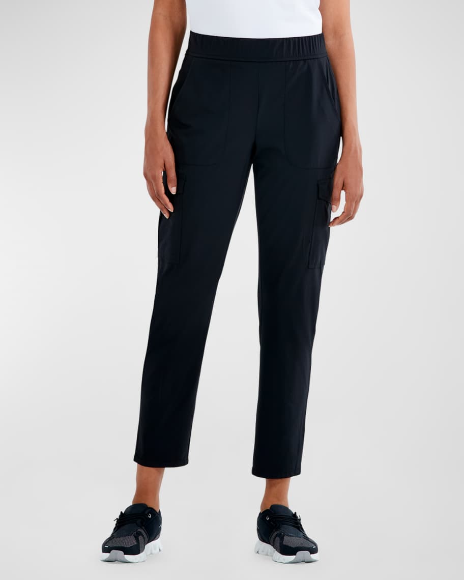 NIC+ZOE Tech Stretch Straight-Leg Cargo Pants | Neiman Marcus