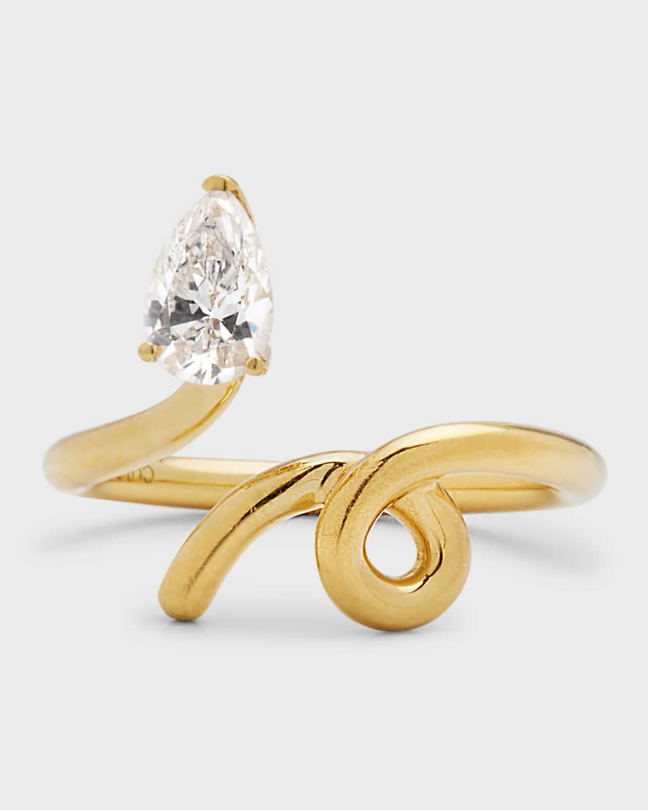 Bea Bongiasca 9k Gold Diamond Tendril Ring | Neiman Marcus