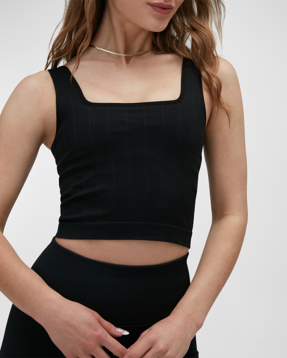 Spiritual Gangster Amara Wide Rib Seamless Tank Top | Neiman Marcus