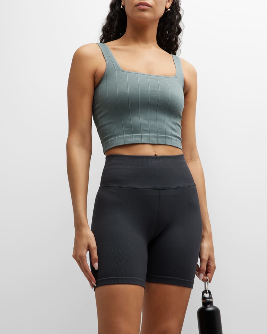 Spiritual Gangster Amara Wide Rib Seamless Tank Top | Neiman Marcus