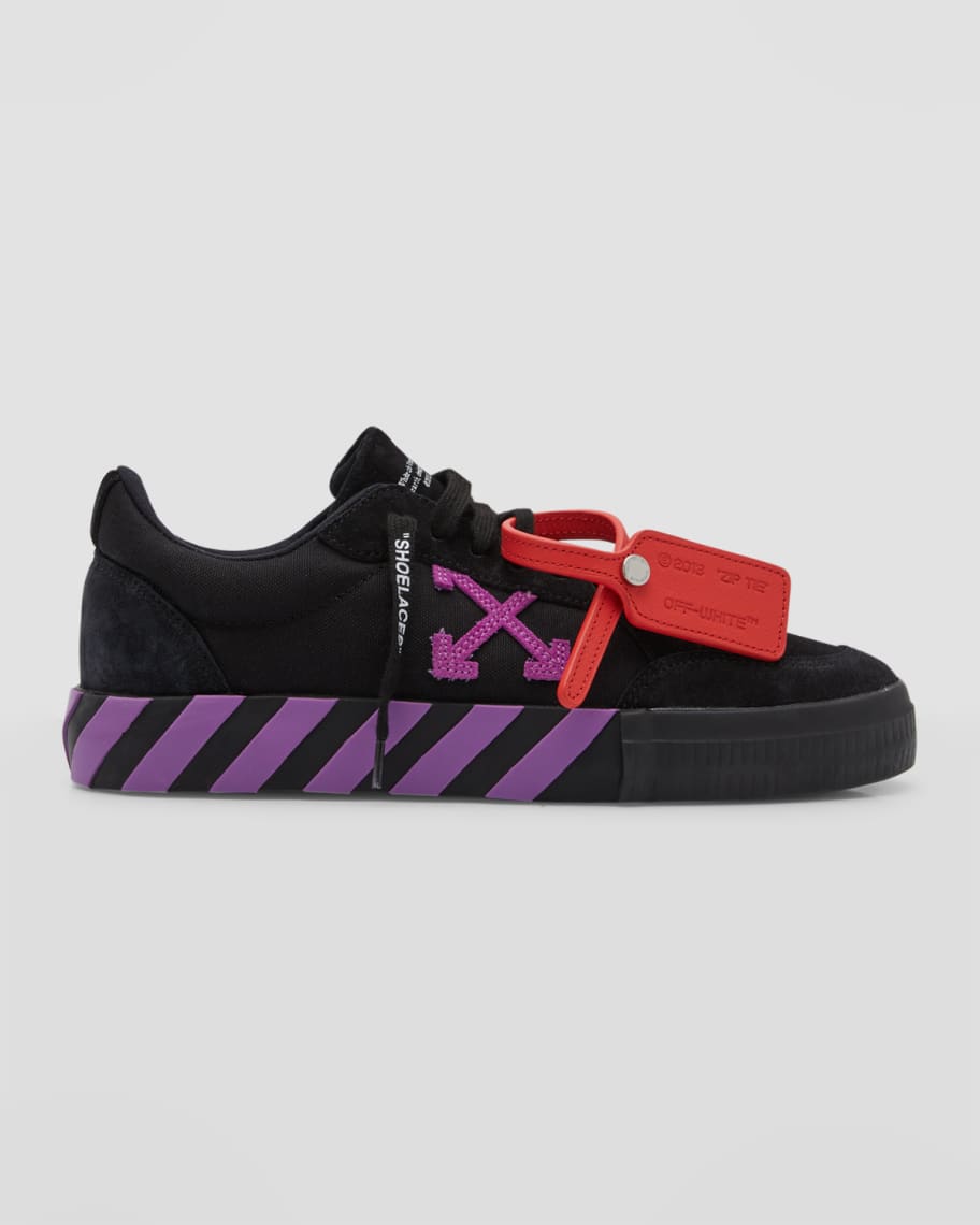 Off-White Men's Low Vulcanized Canvas Low-Top Sneakers | Neiman Marcus