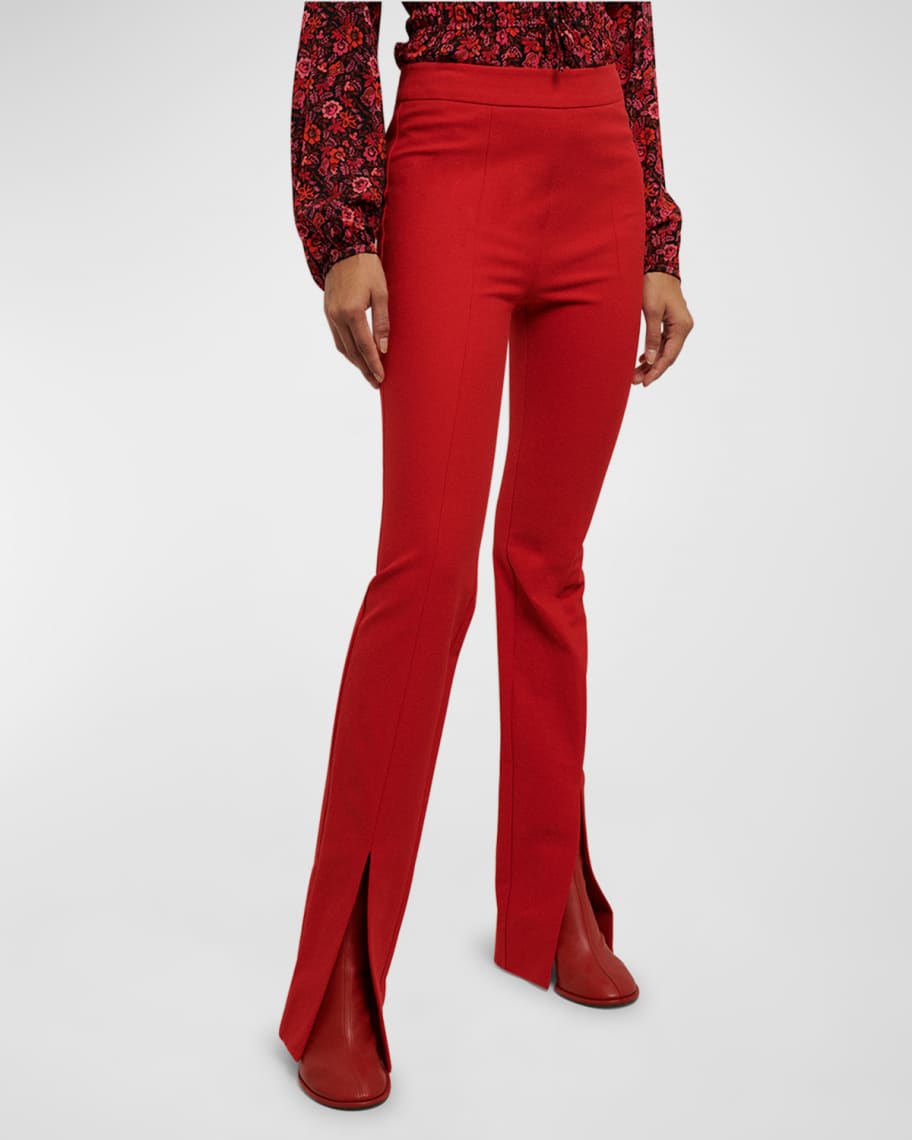 Derek Lam 10 Crosby Lucia Split Flared Pants | Neiman Marcus