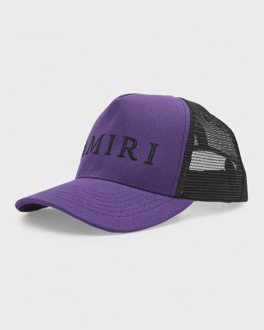 Amiri Men's Embroidered Logo Trucker Hat | Neiman Marcus
