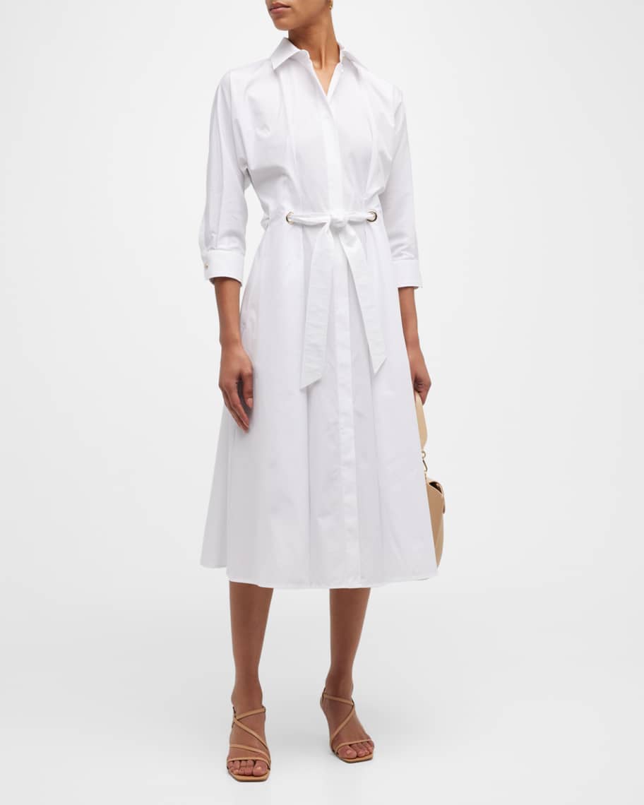 Max Mara Flavio Belted Midi Shirtdress | Neiman Marcus