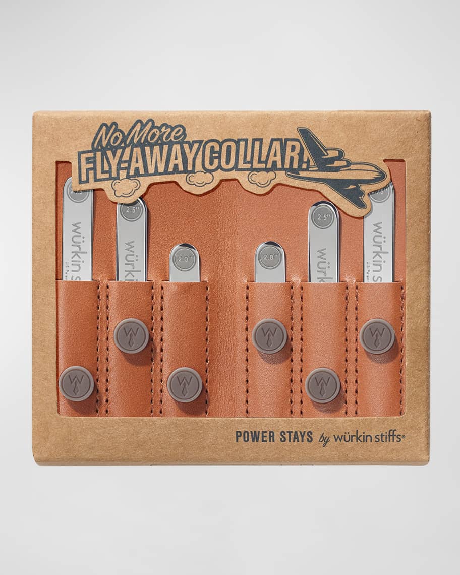 Wurkin Stiffs Men's Assorted Magnetic Collar Stay Leather Travel Set ...