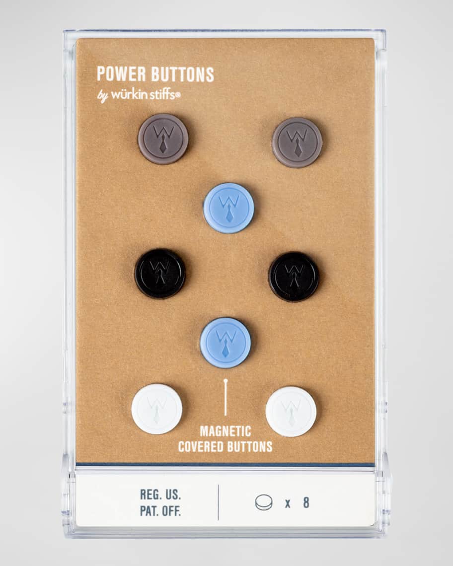 Wurkin Stiffs Men's Assorted Color Magnetic Collar Stay Buttons, 4 ...