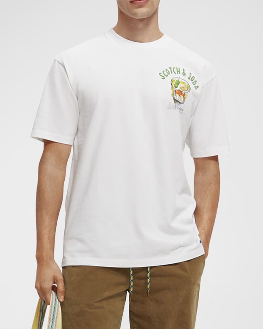 Scotch & Soda Men's Artwork Organic Cotton T-Shirt | Neiman Marcus