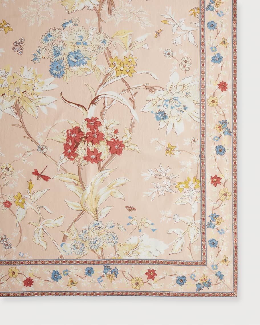 Handprint Corsica Grapefruit Tablecloth, 60x90 | Neiman Marcus