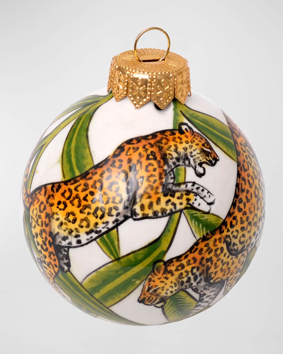 Senzo Duma Leopard Christmas Ornament | Neiman Marcus