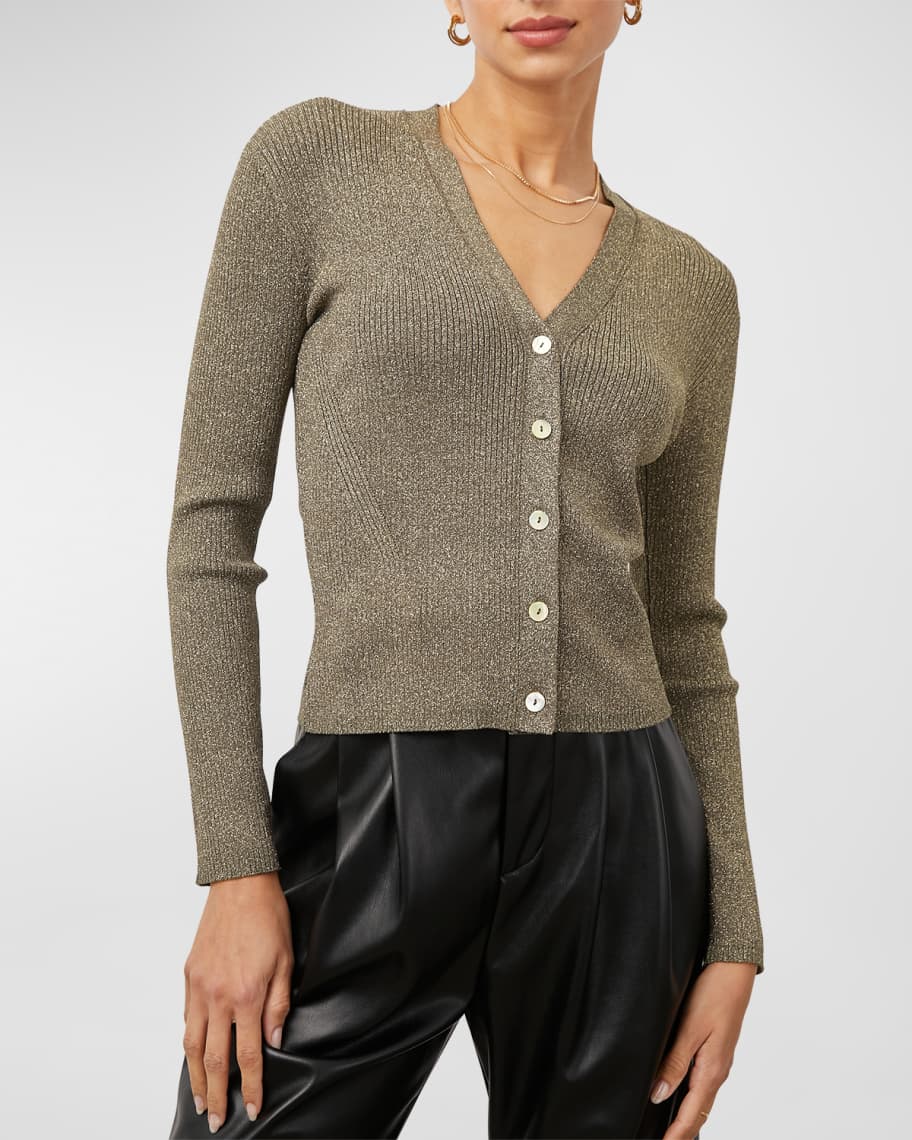 Rails Beau Metallic Cardigan | Neiman Marcus