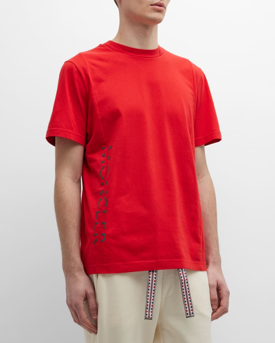 Moncler Men's Split-Logo T-Shirt | Neiman Marcus