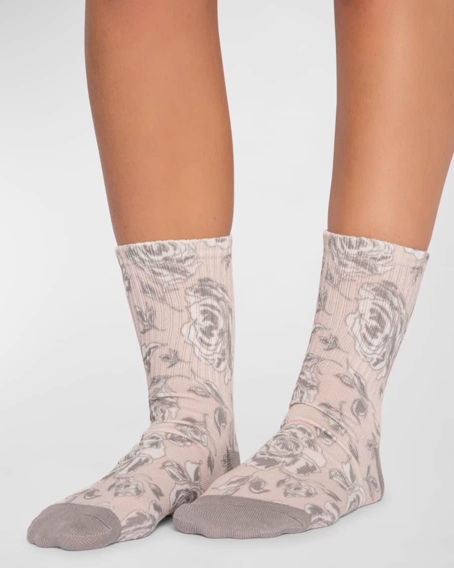 PJ Salvage Ribbed Printed Fun Socks | Neiman Marcus