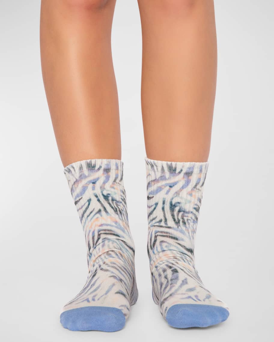 PJ Salvage Ribbed Printed Fun Socks | Neiman Marcus