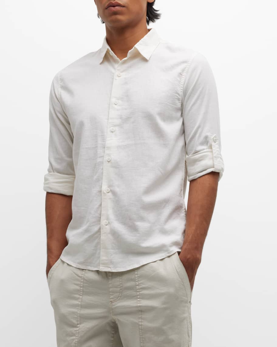 Onia Men's Stretch Linen Sport Shirt | Neiman Marcus