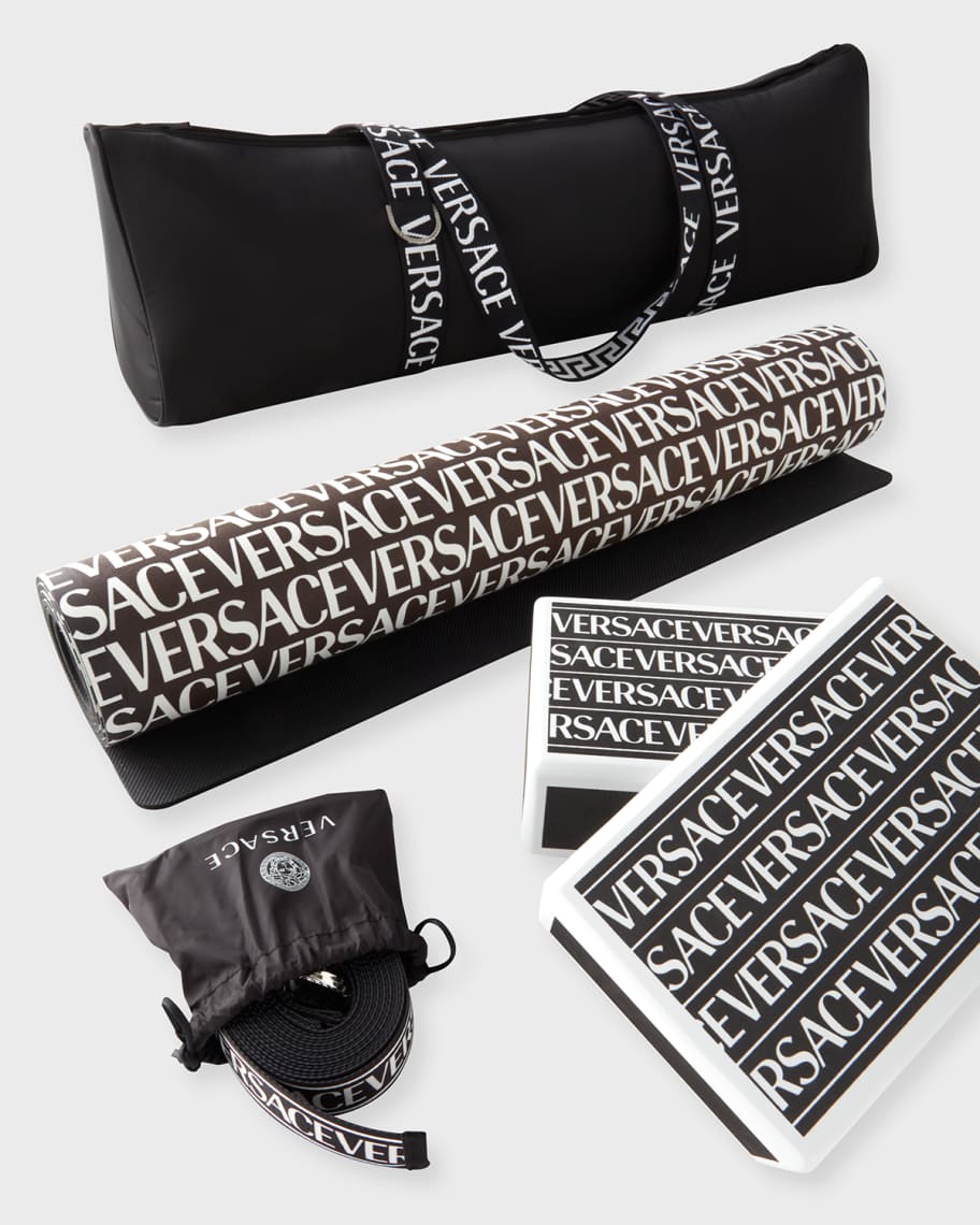 Versace Home Collection Allover Logo Yoga Set | Neiman Marcus