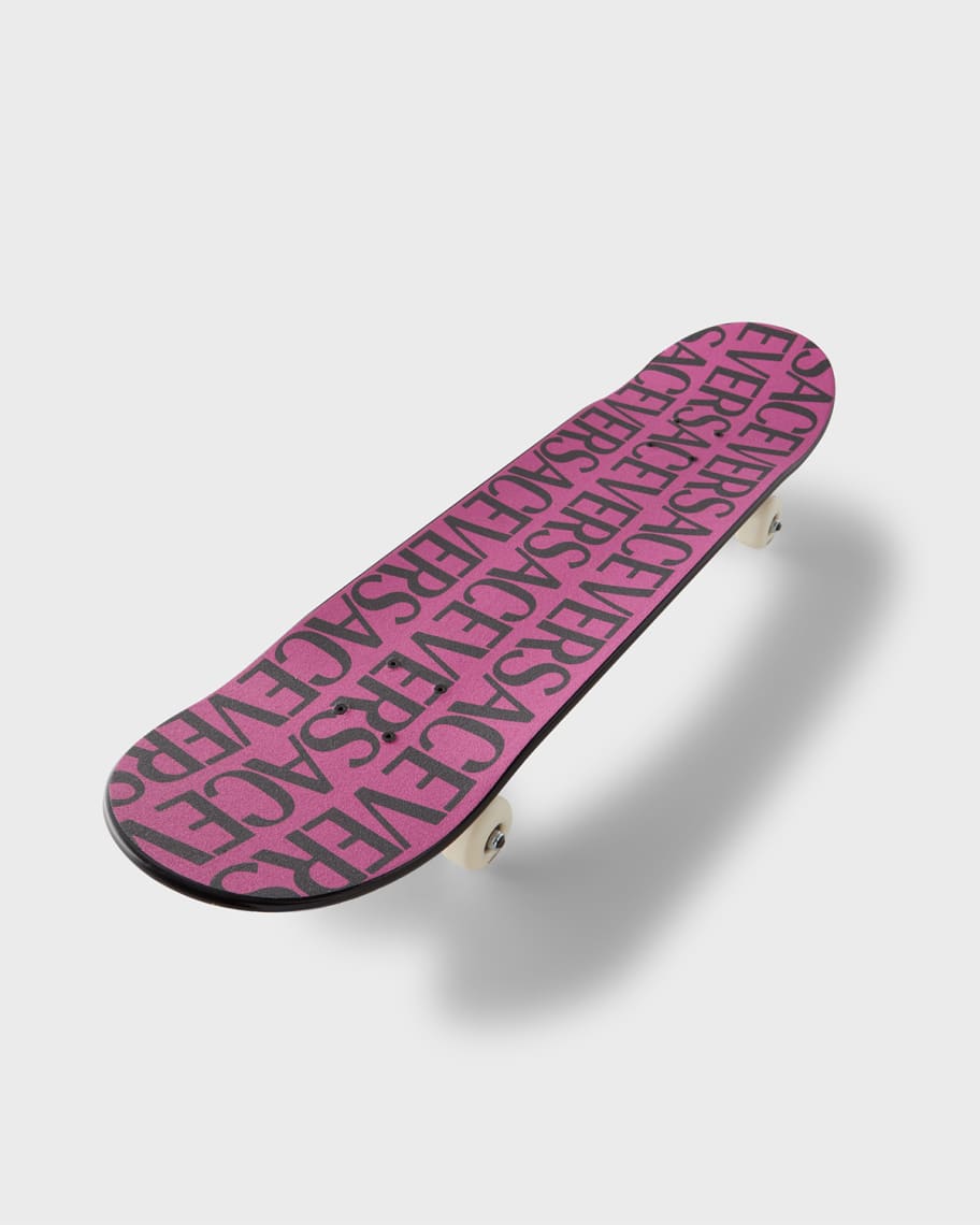 Versace Home Collection All-Over Logo Skateboard | Neiman Marcus