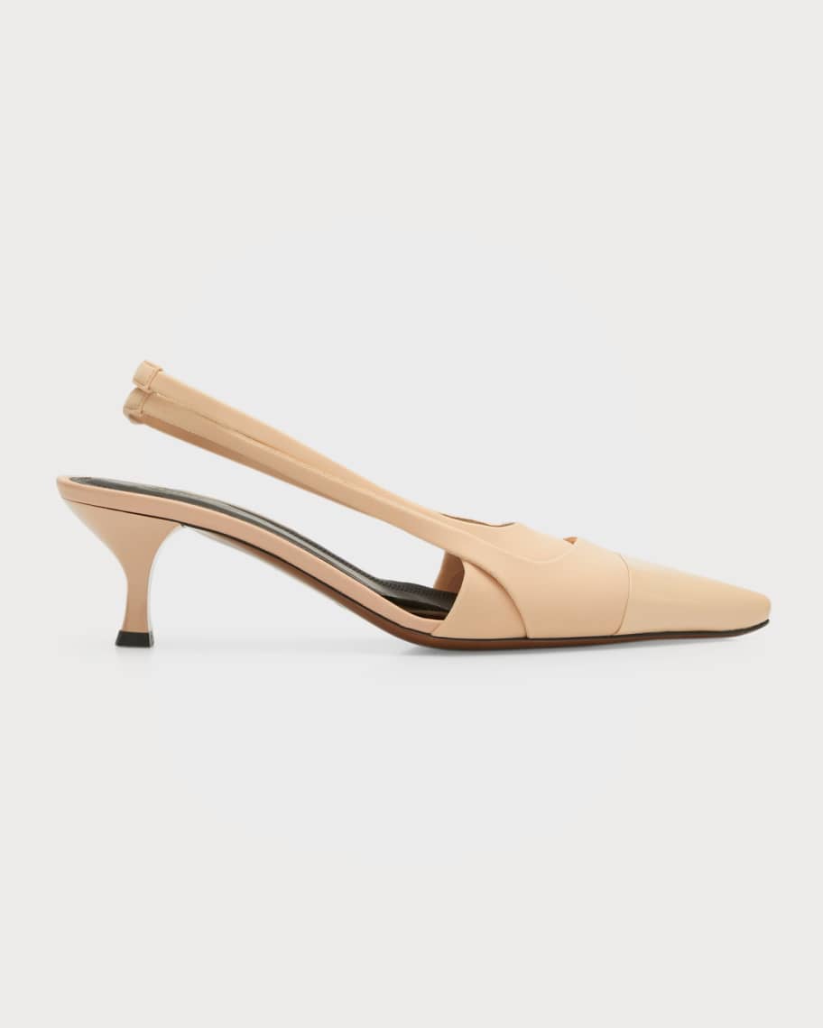 Neous Petra Double-Layer Sling-Back Sandals | Neiman Marcus