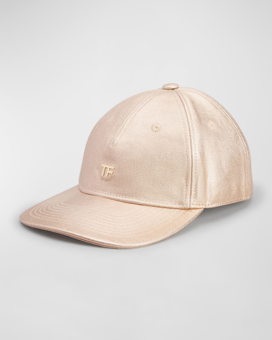 TOM FORD TF Logo Coated Denim Baseball Cap | Neiman Marcus