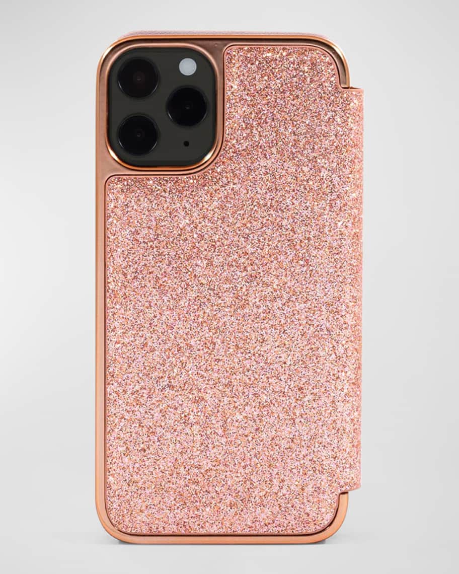 Ted Baker Glitter Mirror Folio iPhone 14 Pro Case | Neiman Marcus