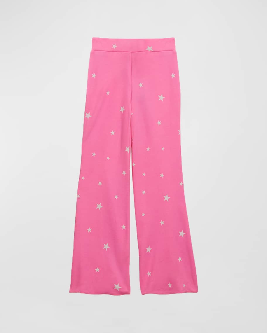 Flowers by Zoe Girl's Metallic Stars-Print Pants, Size S-XL | Neiman Marcus
