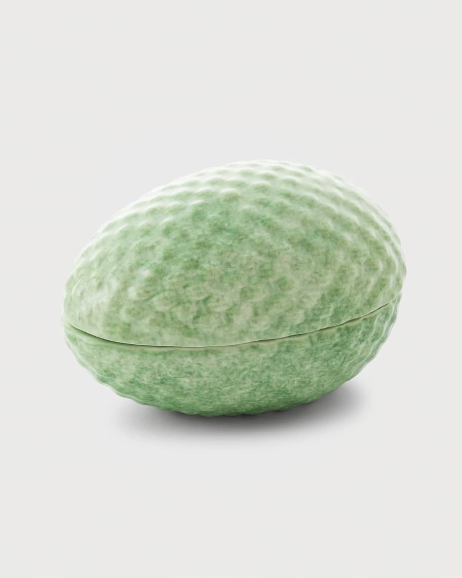 Neiman Marcus Green Wicker-Textured Easter Egg Box | Neiman Marcus
