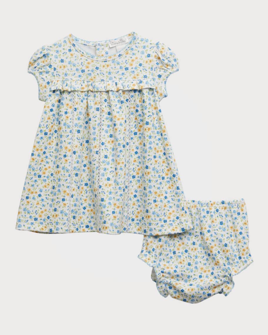 Kissy Kissy Girl's Floral Fantasy Dress W/ Bloomers, Size 6M-24M ...