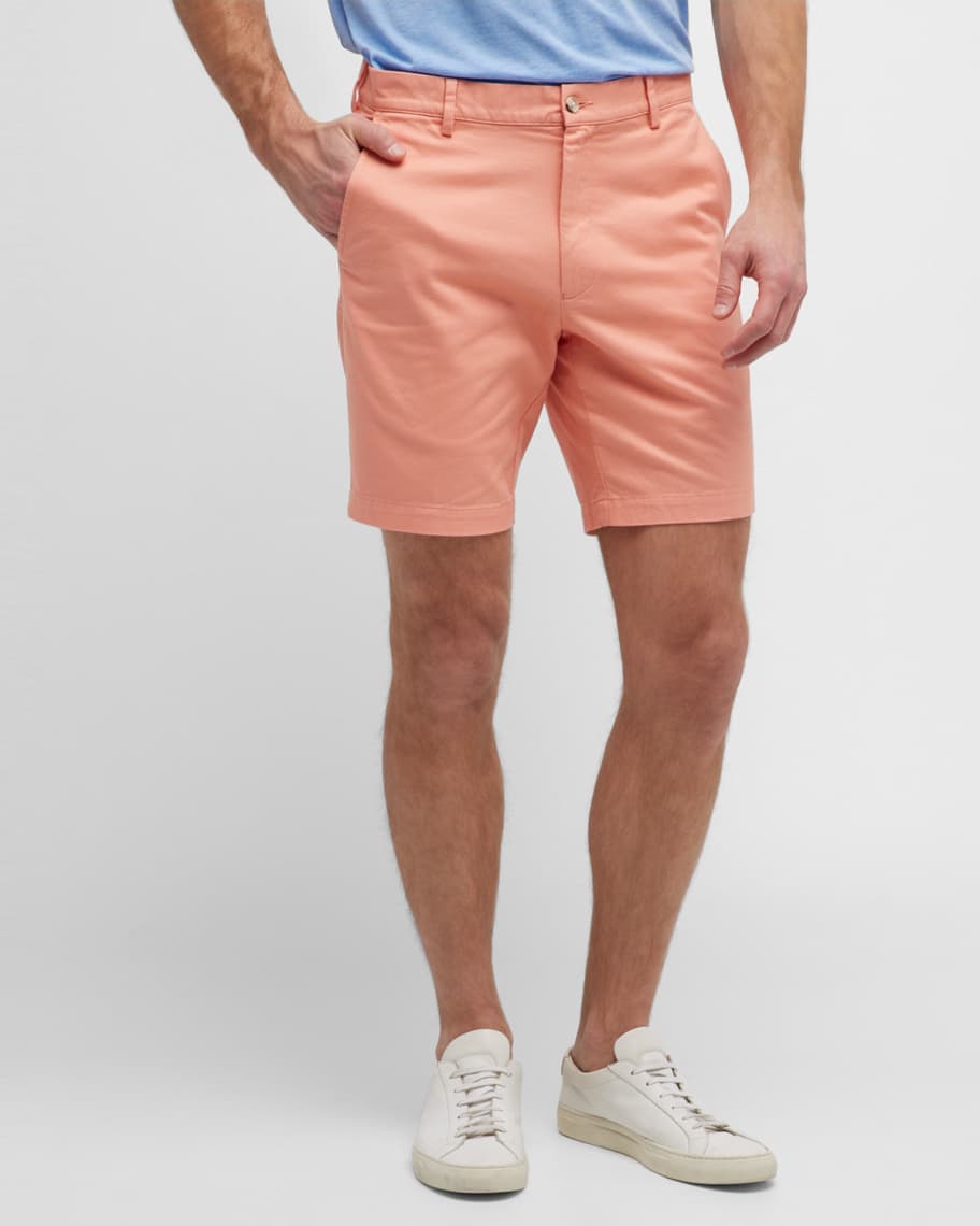 Peter Millar Men's Pilot Twill Shorts | Neiman Marcus