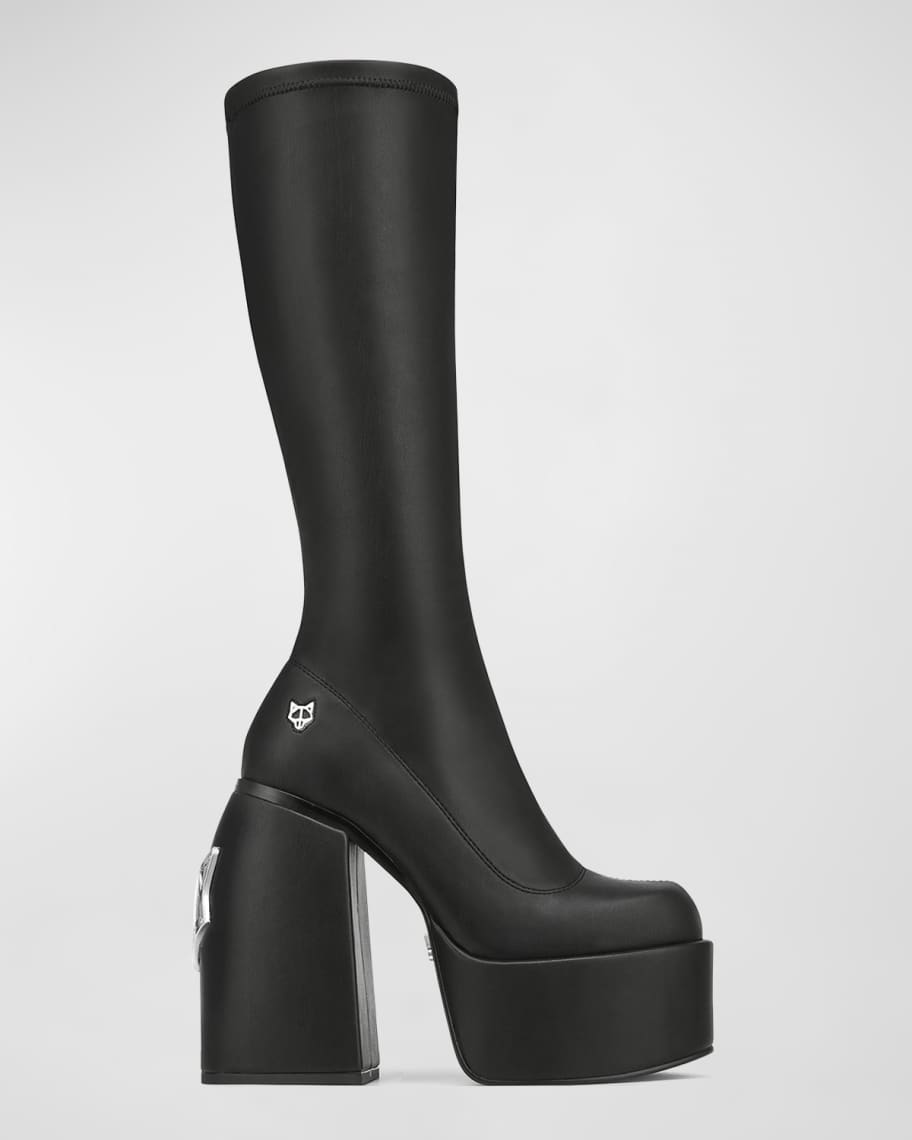 Naked Wolfe Spice Stretch Tall Platform Boots | Neiman Marcus