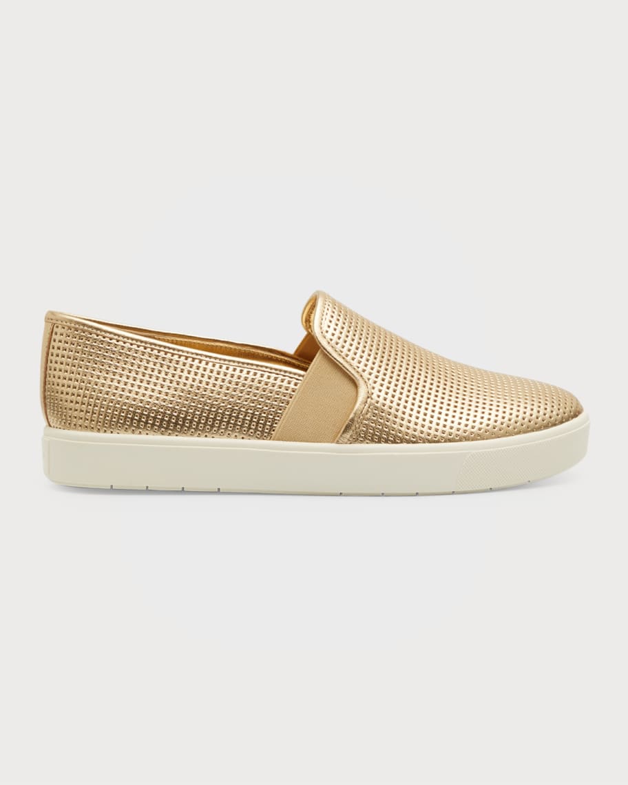 Vince Blair Metallic Slip-On Sneakers | Neiman Marcus