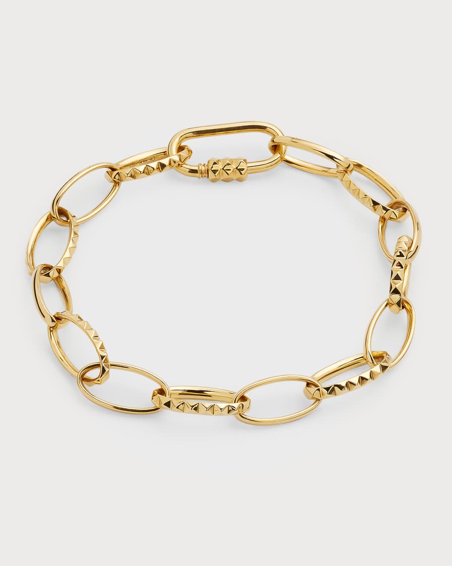 Peruffo 18K Yellow Gold Loop Chain Base Bracelet | Neiman Marcus