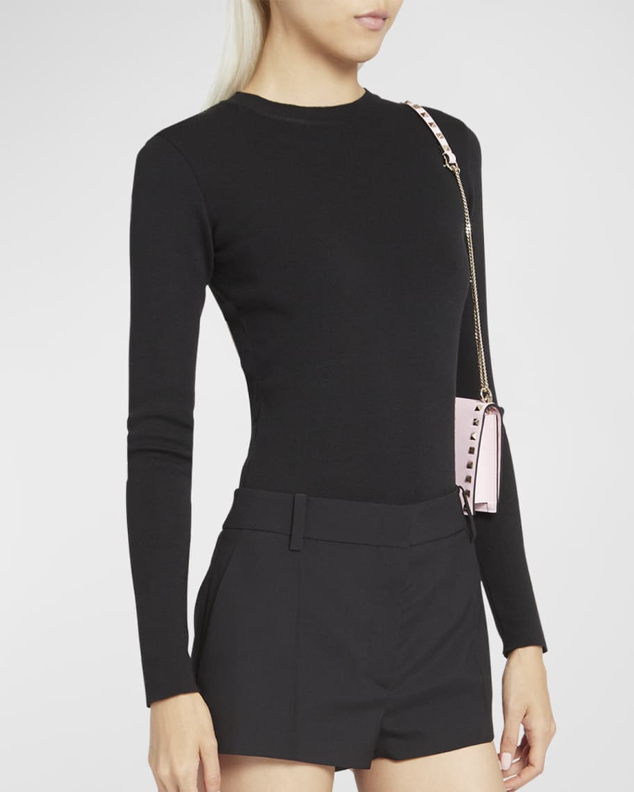 Valentino Garavani Cashmere Silk Sweater with Back Cutout | Neiman Marcus