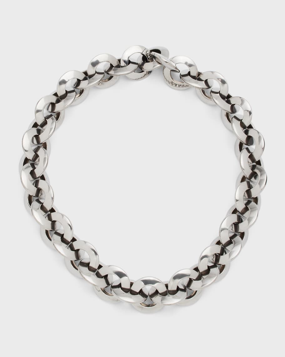 McQueen Men's Eyelet Chain Necklace | Neiman Marcus