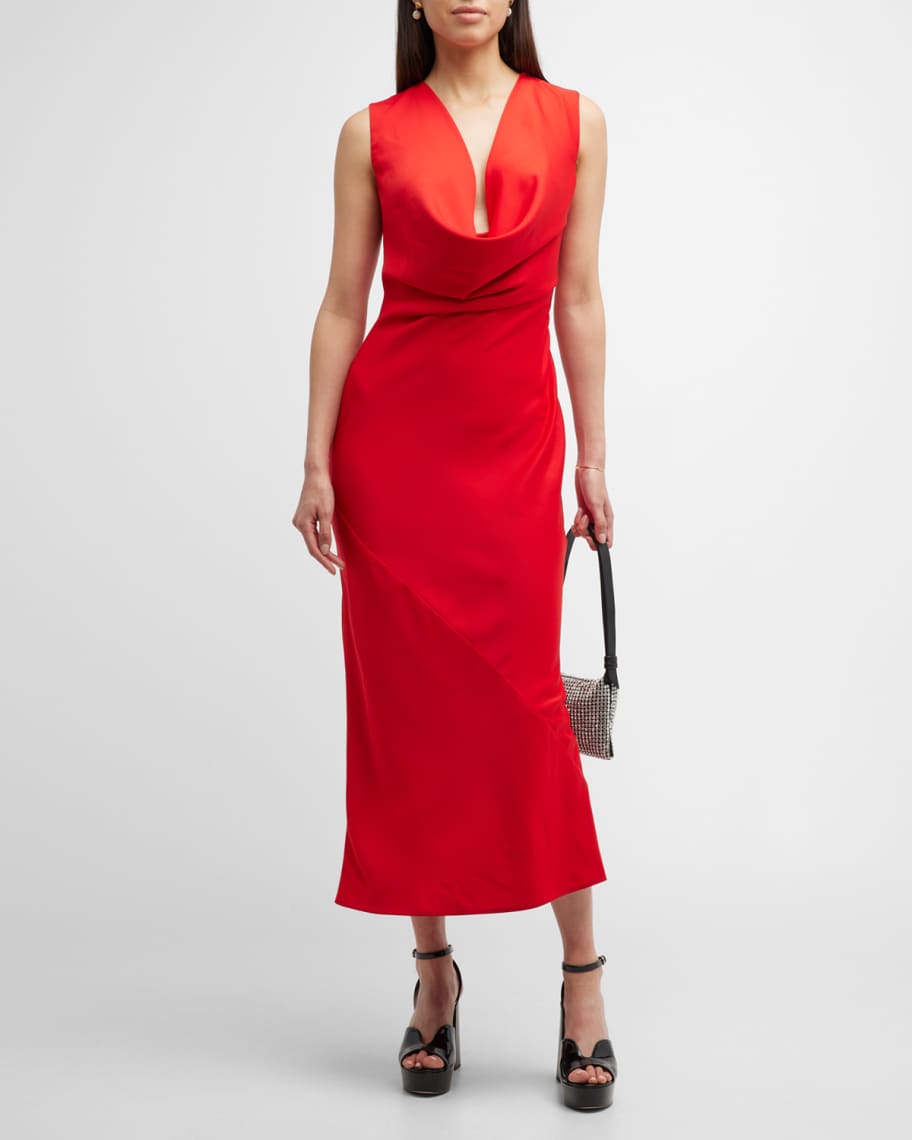 Wynn Hamlyn Dianne Deep Cowl-Neck Gown | Neiman Marcus