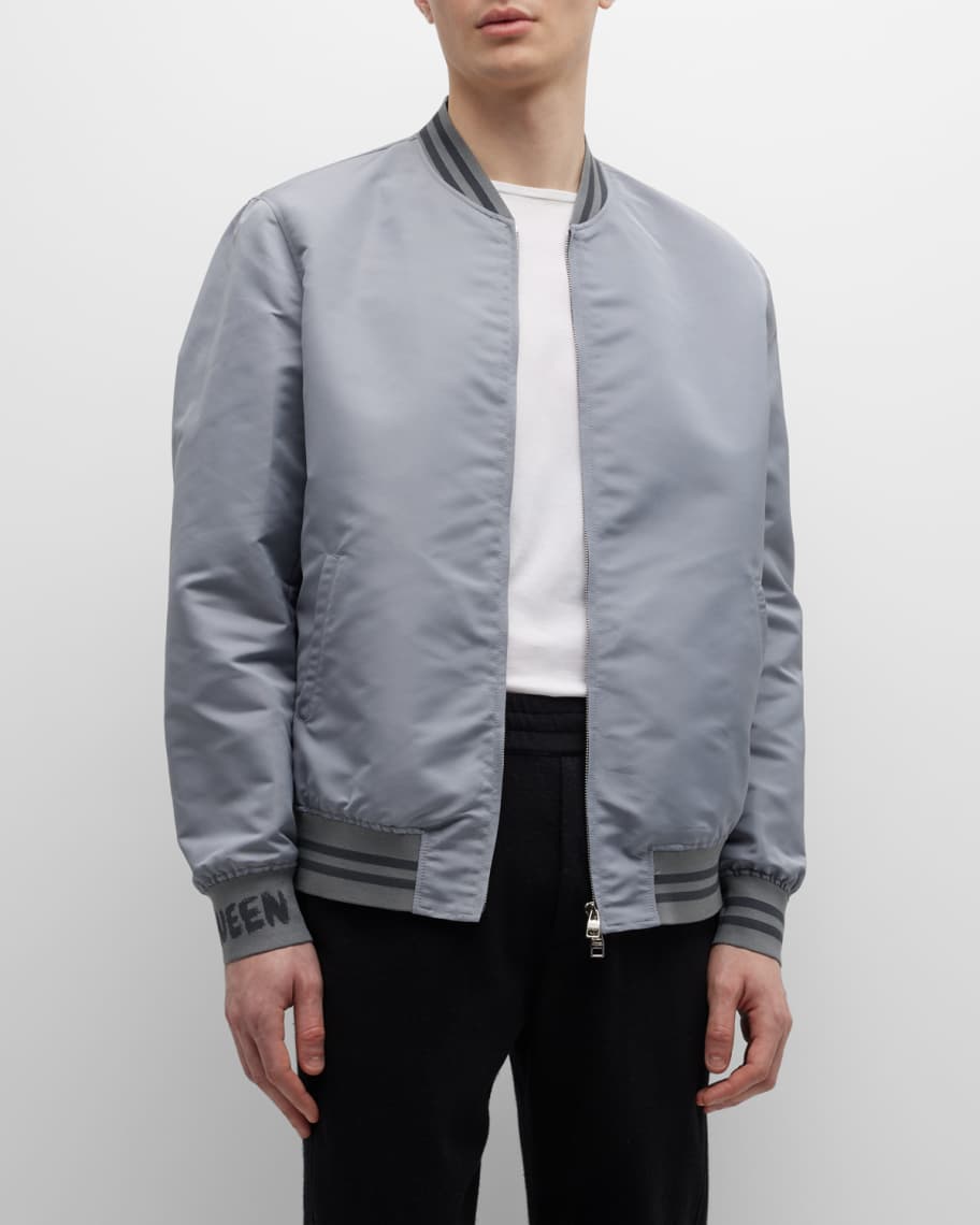 McQueen Men's Sporty Bomber Jacket | Neiman Marcus