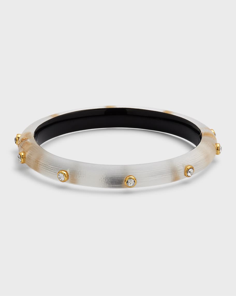 Alexis Bittar Crystal Studded Hinge Bracelet | Neiman Marcus