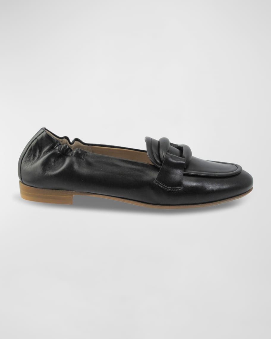 Ron White Fibi Metallic Leather Flat Loafers | Neiman Marcus