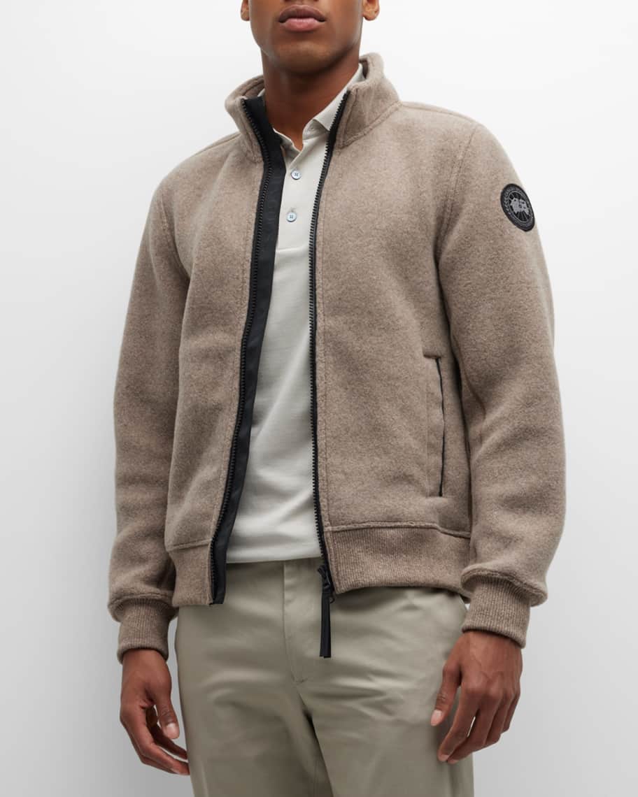 Canada Goose Men's Lawson Fleece Full-Zip Jacket | Neiman Marcus