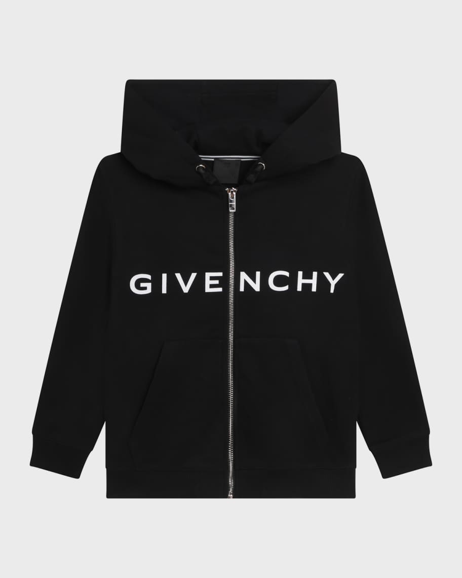 Givenchy Girl's Logo 4G Fleece Hoodie, Size 8-14 | Neiman Marcus