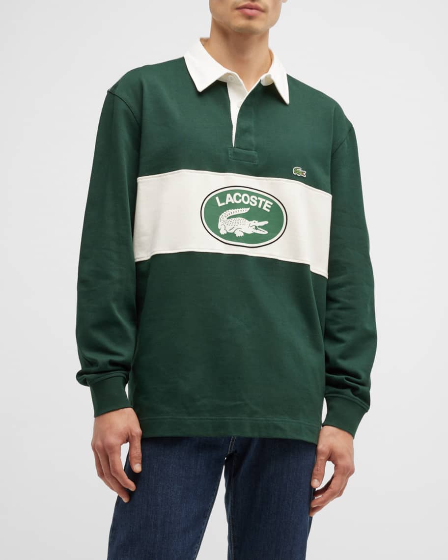 Lacoste Men's Branded Rugby Polo Shirt | Neiman Marcus